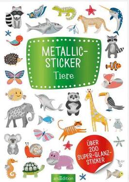 ars Edition Stickerheft Metallic Sticker Tiere | duo-shop.de