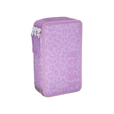 Beckmann Federmappe 3-fach, mit Inhalt, Purple | duo-shop.de