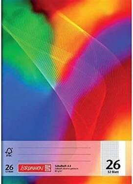 BRUNNEN Schulheft, liniert, Lineatur 4, 16 Blatt, A5 | duo-shop.de