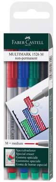 Faber-Castell Marker MULTIMARK non-permanent M 4er Etui | duo-shop.de