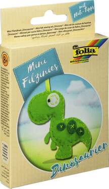 Folia Filz Nähset für Kinder Mini Filzinie, Anhänger Dino, 12 teilig ...