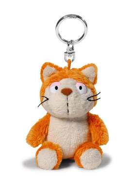 NICI Comic Cats Katze Hungry orange Schlüsselanhänger, 10cm | duo-shop.de