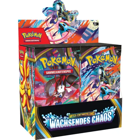 Pokemon Mega-Entwicklung - Wachsendes Chaos Display mit 36 Boostern ...