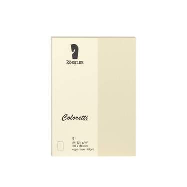 Rössler Coloretti Briefkarten Creme A6, 5 Stück | duo-shop.de